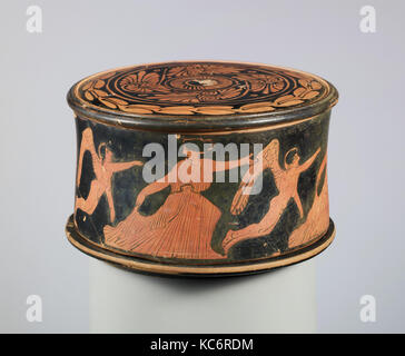 Terracotta pyxis (box), Classical, ca. 430 B.C., Greek, Attic ...