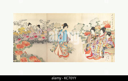 Chiyoda Castle (Album of Women), Meiji period (1868–1912), 1895, Japan, Polychrome woodblock ...