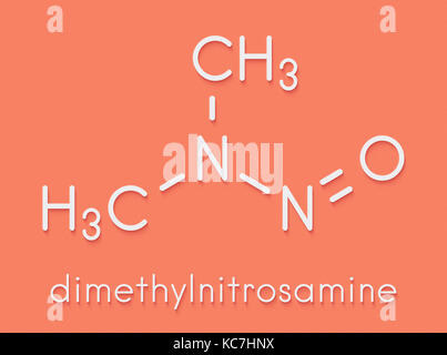 N-Nitrosodimethylamine (dimethylnitrosamine, NDMA, DMN) pollutant Stock ...
