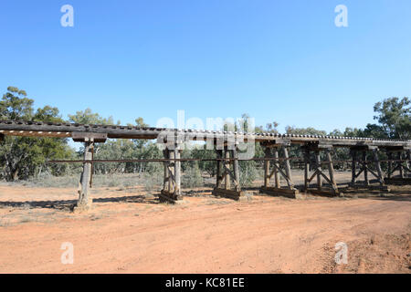 The old Angellala Creek Bridge on the Mitchell Highway, near ...