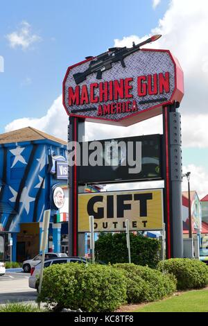 Machine Gun America shooting range attraction, Kissimmee, Florida, USA ...