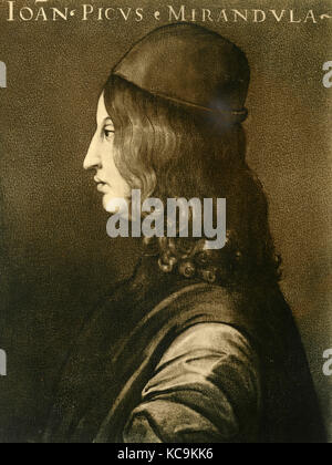 Portrait of Giovanni Pico della Mirandola. Museum: Herzog August ...