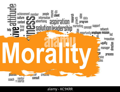 Morality word cloud image with hi-res rendered artwork that could be ...