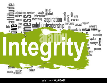 Integrity word cloud image with hi-res rendered artwork that could be ...