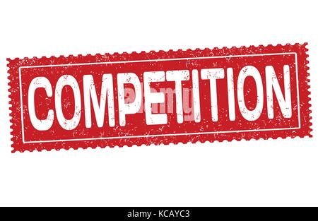 Competition grunge rubber stamp on white background, vector ...