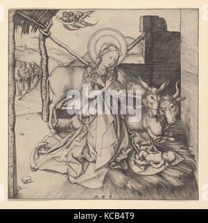 The Nativity, 15th century, Engraving, Prints, Martin Schongauer ...