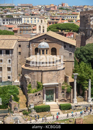 The Forum, Temple of Romulus with 4th Century Bronze Doors and The ...