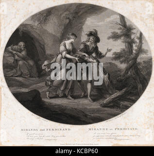 Drawings and Prints, Print, The Tempest, Act I: Ferdinand and Miranda ...