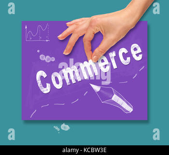 Hand drawing sale concept on a notepad Stock Photo - Alamy