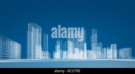 City scene 3d rendering Stock Photo - Alamy