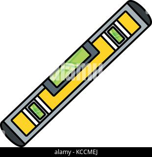 construction ruler icon over white background vector illustration Stock ...