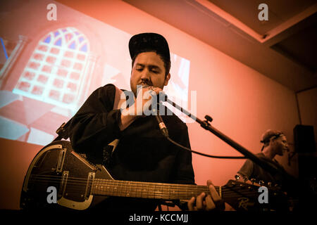 Ruban Nielson of Unknown Mortal Orchestra at Islington Assembly Hall in ...