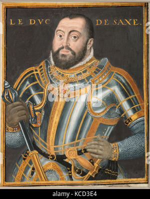 John Frederick, elector of Saxony (1503-1554), Silver medal by Han ...