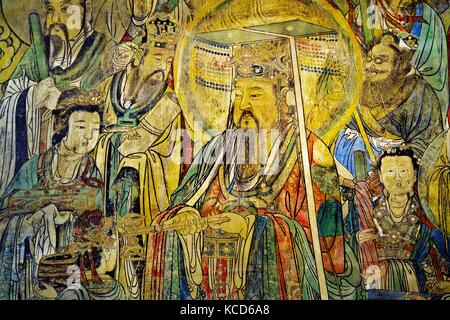 Yuan Dynasty. Detail of Taoist Deities Visit the Celestial Worthy of ...