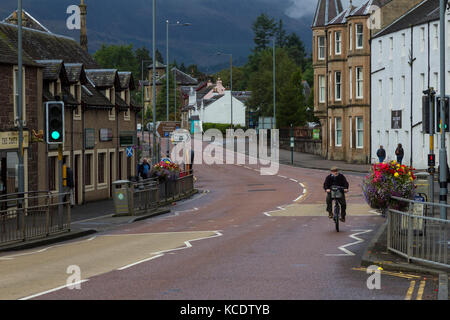 Scottish town Callander main street with shops Stock Photo: 24942495 ...
