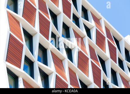 Patterns formed from the windows and cladding on the facade of student ...