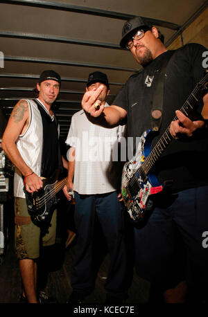 Randy Bradbury, Jim Lindberg, Fletcher Dragge of Pennywise portrait at ...