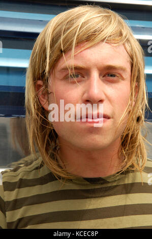 Bryce Avary of The Rocket Summer backstage at the Alternative Press ...