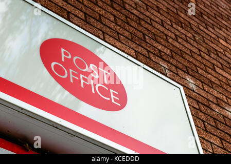 Northampton UK October 3, 2017: Post Office logo sign stand Northampton ...