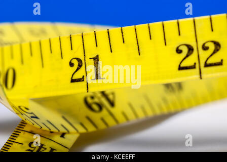 Picture of a Rolled measuring lint , tape Stock Photo - Alamy