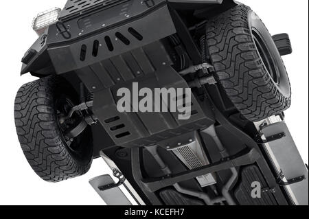 Suv auto bottom, suspension, close view Stock Photo - Alamy