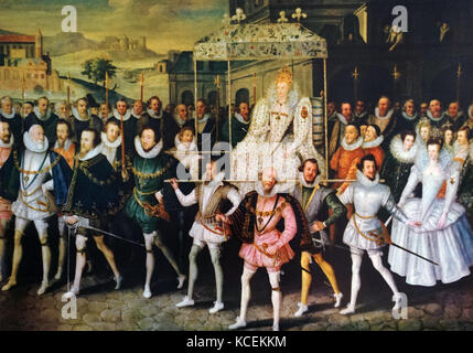 Painting depicting a 16th Century Wedding Feast in the residence of Sir ...
