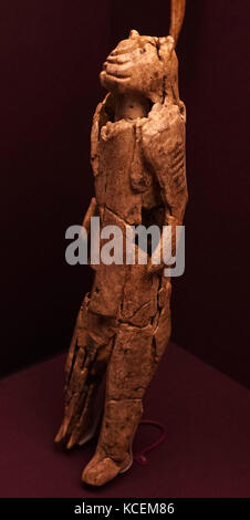 Carved mammoth ivory in the shape of a lion-man figure from Germany ...