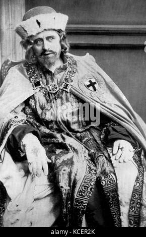 Photograph of Herbert Beerbohm Tree (1852-1917) an English actor and ...