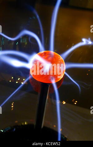 A plasma globe or plasma lamp (also called plasma ball, dome, sphere ...