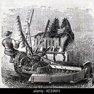 Cyrus McCormick's reaper. A n illustration of Cyrus McCormick and the ...