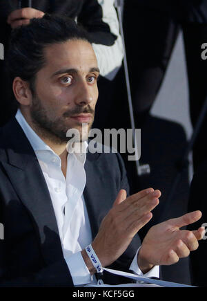 Barcelona, Spain. 04th Oct, 2017. Jennifer-May Cope and Carlos Torretta ...