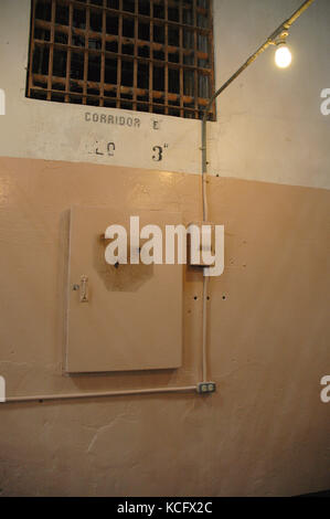 Detail of interior at Alcatraz Federal Penitentiary, San Francisco, USA ...