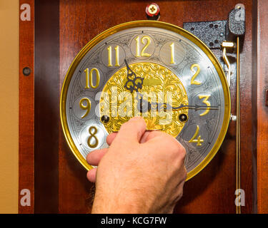 Grandfather Clock closeup Stock Photo - Alamy