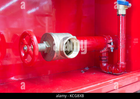 Fire hose cabinet installed in the building Stock Photo - Alamy