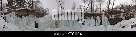 Minnehaha Falls in the winter Minnehaha Falls in the winter.; Minnehaha ...