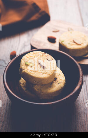 Stock photo of Soan Papdi or Soan roll or Patisa or patisha, popular ...
