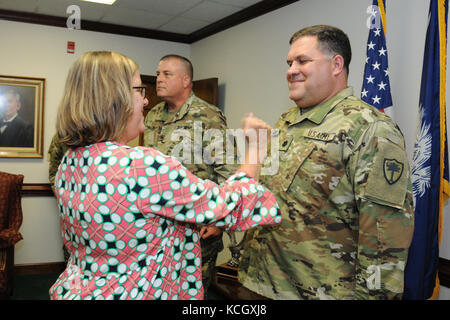 U.S. Army Maj. Jackie Gregory, South Carolina Army National Guard, is ...