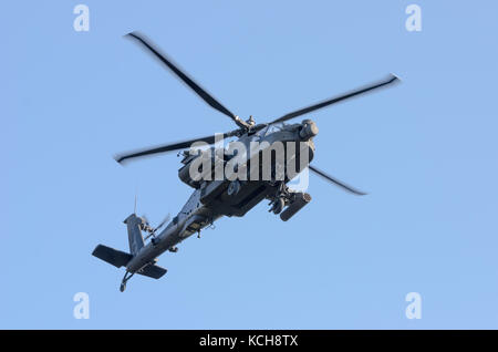 An AH-64 Apache attack helicopter from the U.S. Army 1st Battalion, 3rd ...