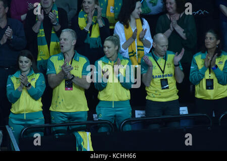 New Australian Diamonds Netball team co-vice captain Gabi Simpson (left ...