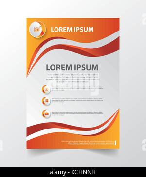 Brochure design soft template. Colourful modern abstract set, annual ...