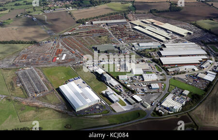 aerial view of Dalton Airfield Industrial Estate, Thirsk (former ...