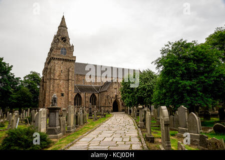 Entrance to Seaton park near St Machar's Cathedral and information ...