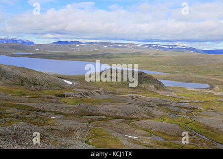 The summit of Halti, the highest point of Finland at elevation 1,324 m ...