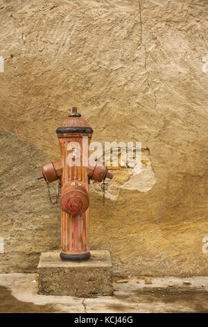 A French red fire hydrant in Bormes le Mimosas, France Stock Photo - Alamy