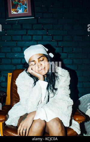 The American rapper and lyricist Princess Nokia performs a live concert ...