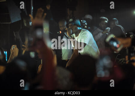 The British rapper and lyricist Sneakbo performs a live concert at ...
