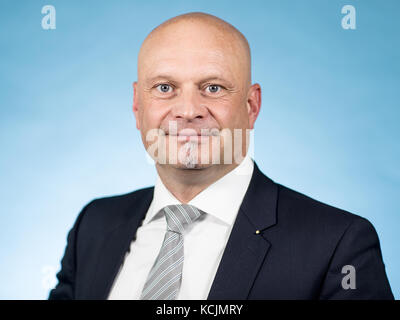 Enrico Komning, Member of Parliament of the AfD, before the start of ...