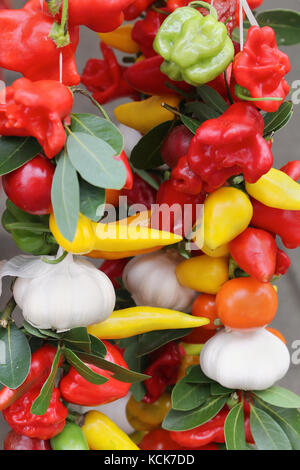 Fresh vegetables in yellow string bag isolated on white Stock Photo - Alamy