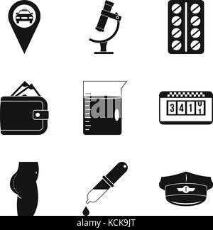 Elaboration icons set, simple style Stock Vector Image & Art - Alamy