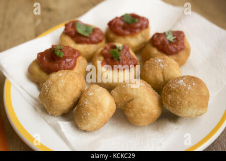 deep-fried starters traditional of sicily called frittelle al pomodoro ...